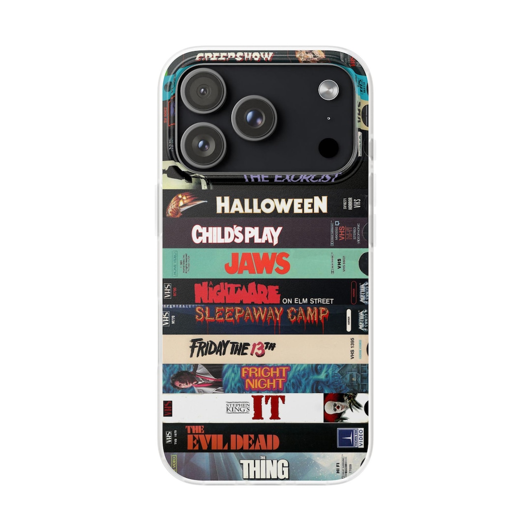 Classic Retro Horror VHS Tape Flexi Phone Case Gift for Horror Movies ...
