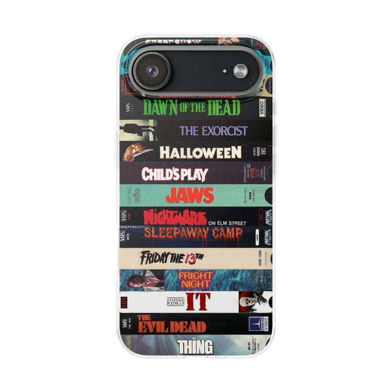 Classic Retro Horror VHS Tape Flexi Phone Case Gift for Horror Movies ...