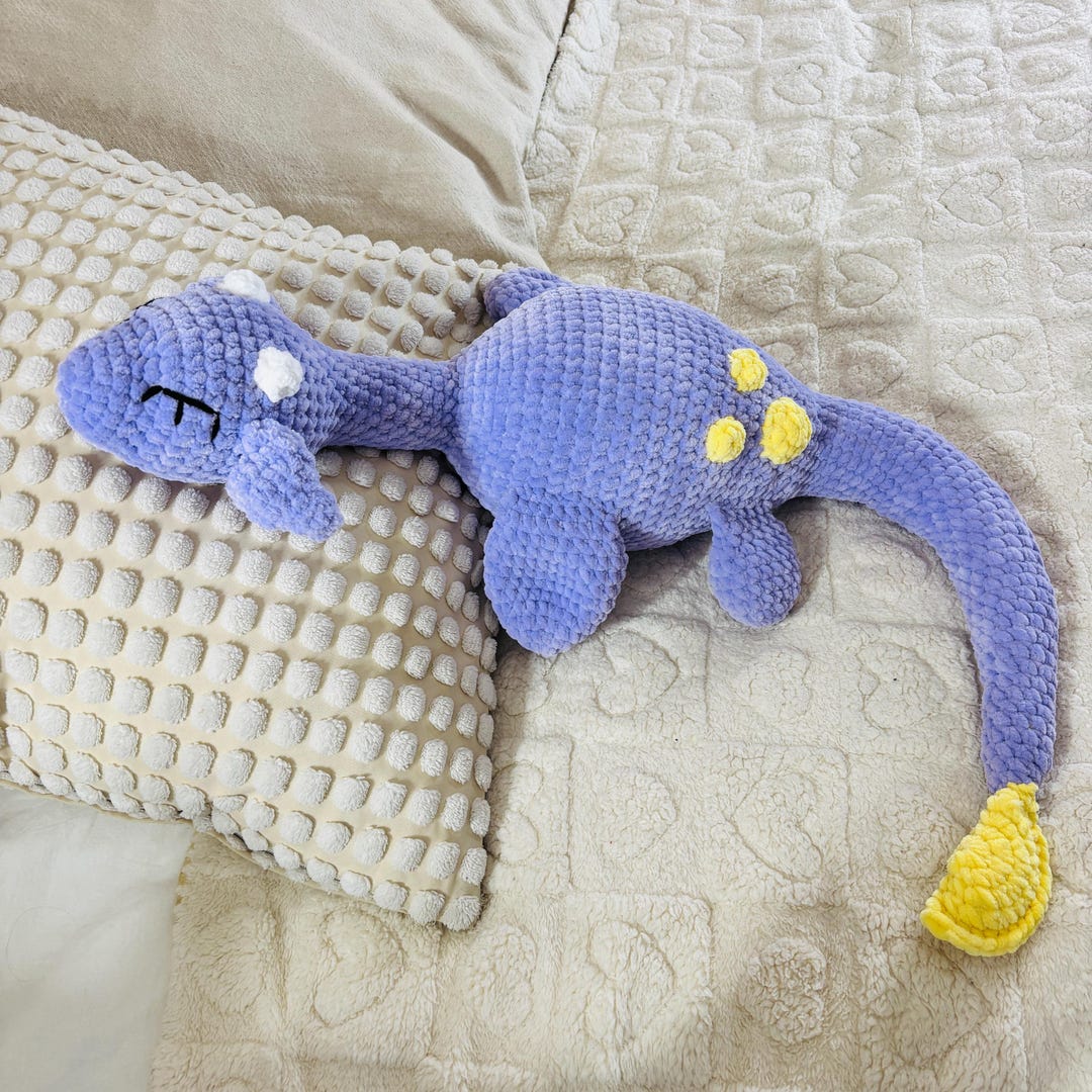 Crochet Luna the Loch Ness Monster Plushie Amigurumi Handmade Stuffed ...