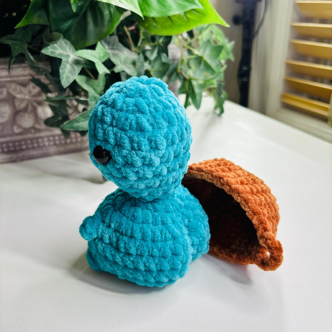 Crochet Big Booty Cheeky Turtle Plushie Amigurumi Handmade Stuffed ...