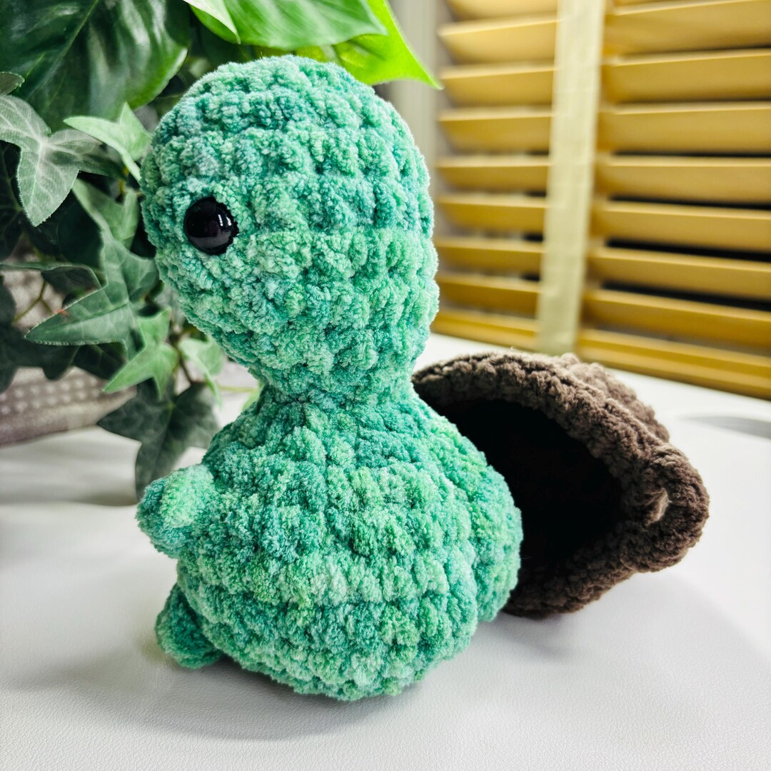 Crochet Big Booty Cheeky Turtle Plushie Amigurumi Handmade Stuffed ...