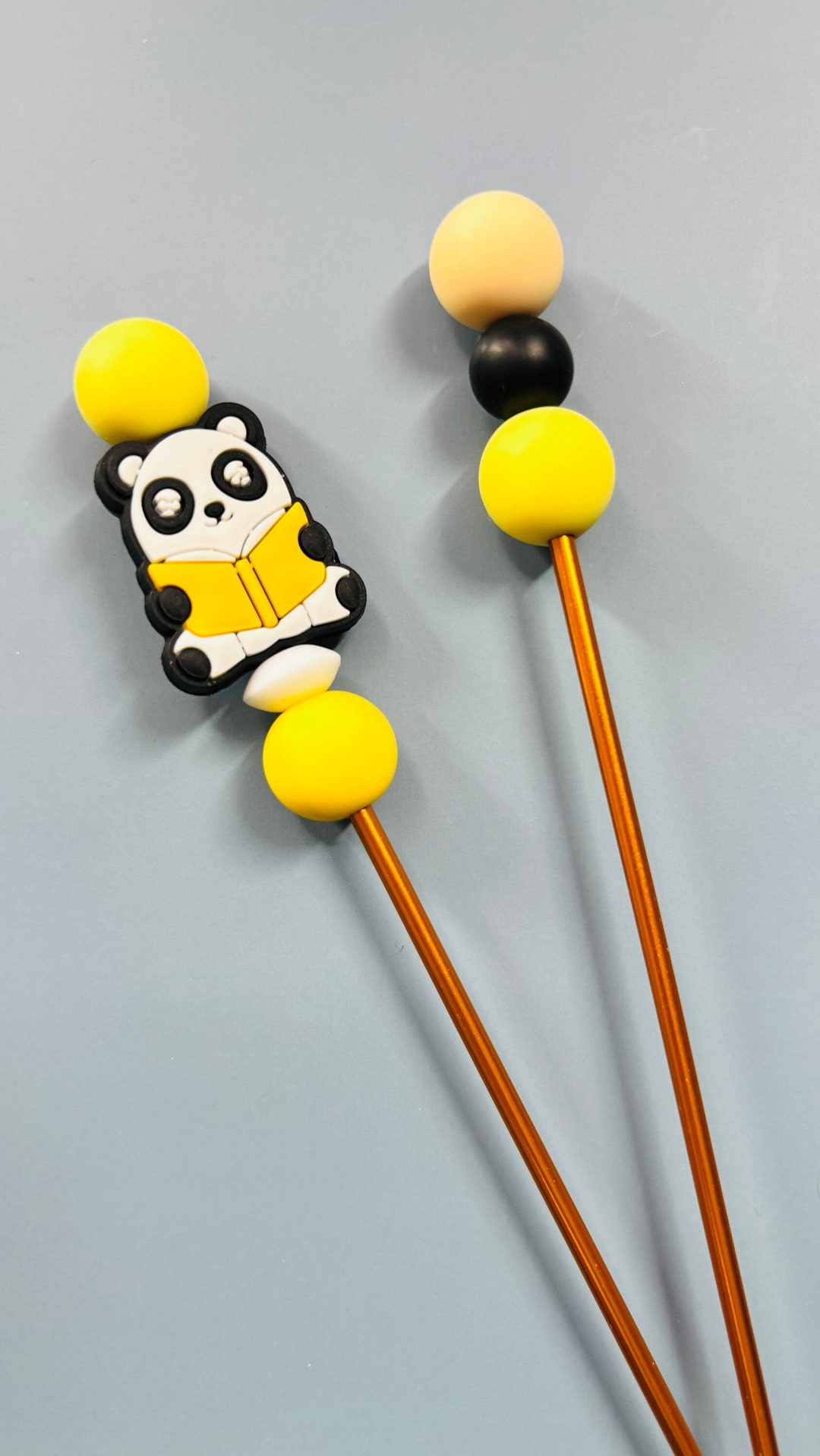 Crochet Sewing Sticks Amigurumi Sticks Panda Yellow Sticks - Etsy