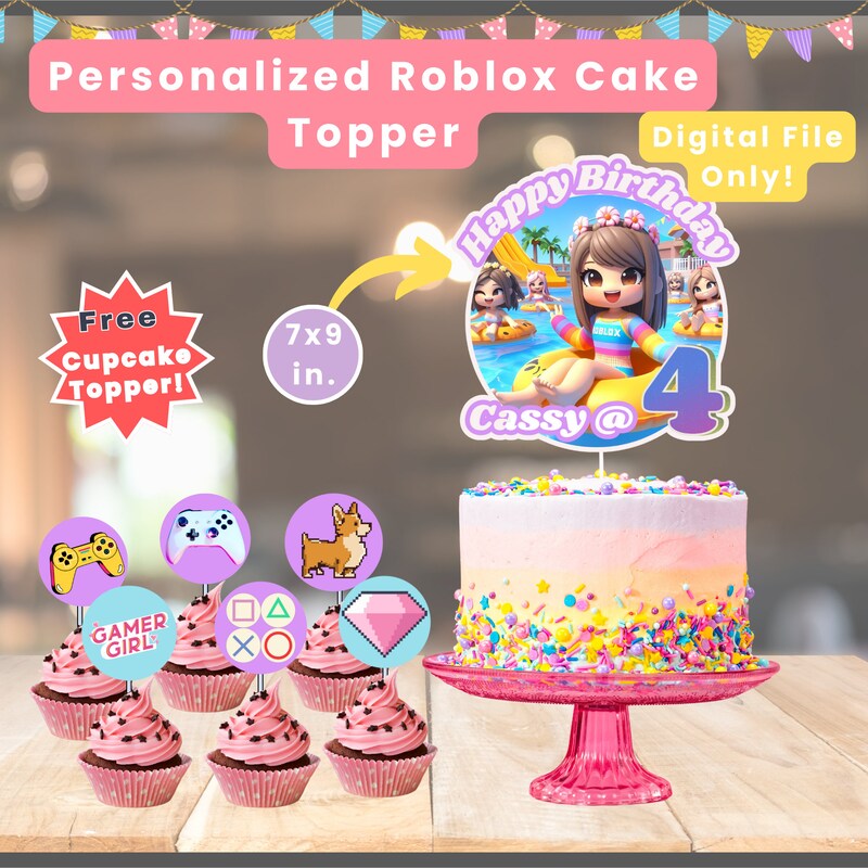 Roblox Cake Topper - Etsy