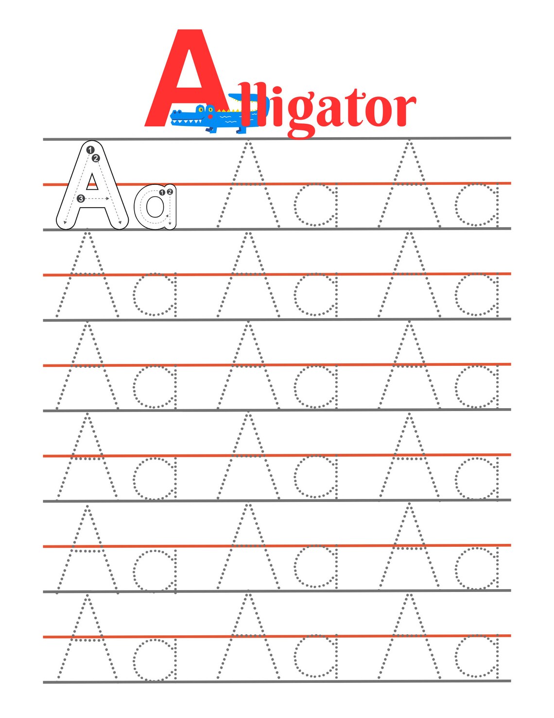 Early Educational Letter Tracing Practice A to Z: Homeschooling ...