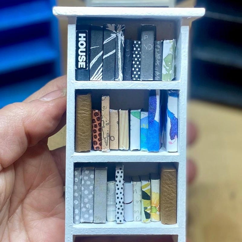 Miniature Bookcase - Etsy