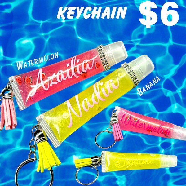 Lipgloss Keychain - Etsy