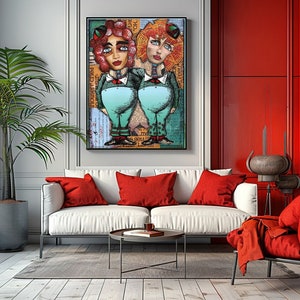Alice in Wonderland Poster - Digital Download, Tweedle Dee and Tweedle ...