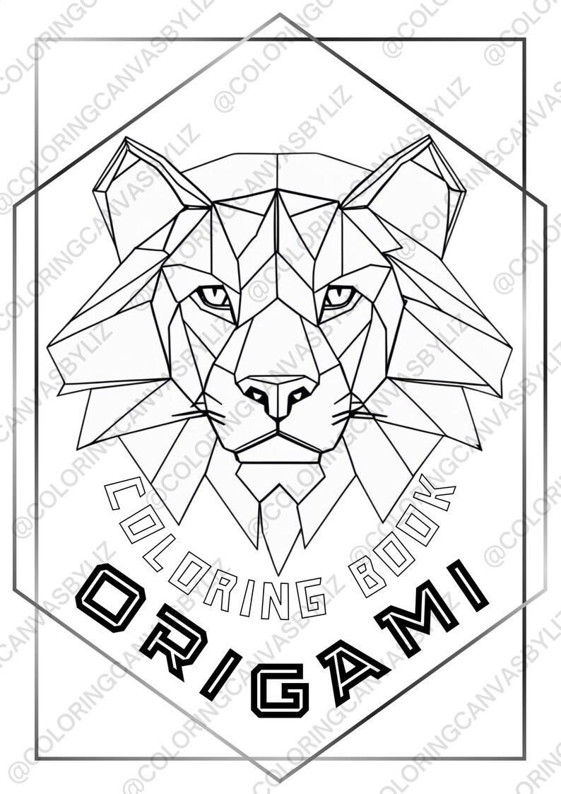 11 Origami Coloring Pages for Adults and Kids, Perfect for a Fun and ...