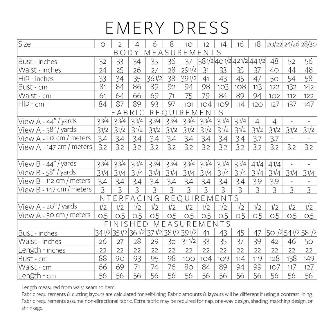Emery Dress Sewing Pattern - Etsy