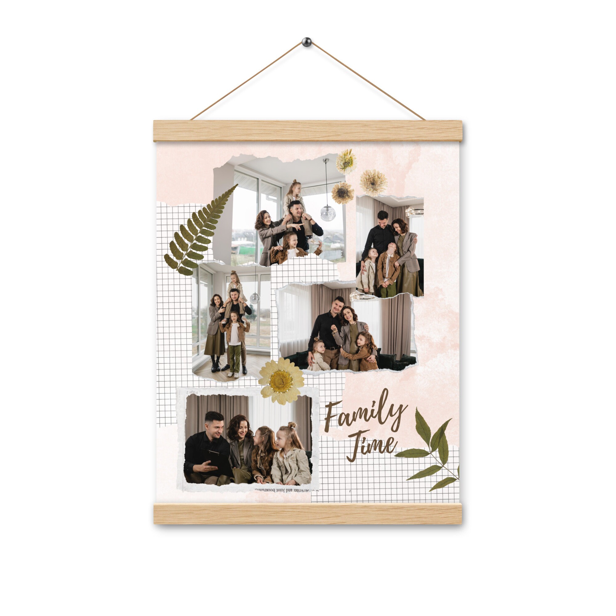 Personalized Family Collage Wall Art | Custom Family Photo Decor ...