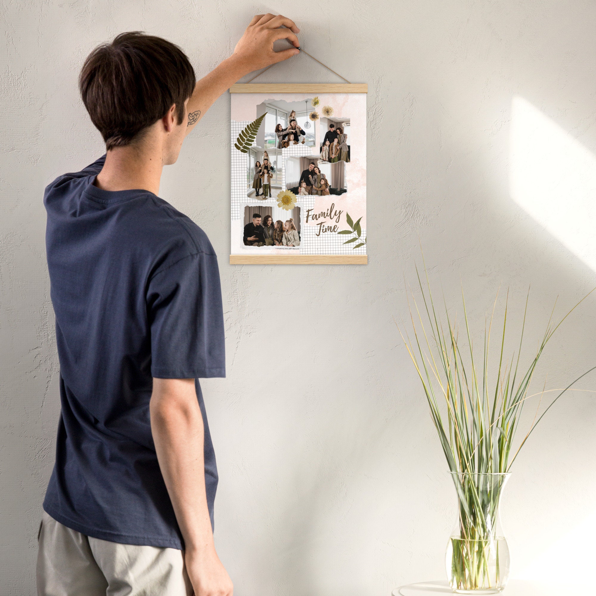 Personalized Family Collage Wall Art | Custom Family Photo Decor ...
