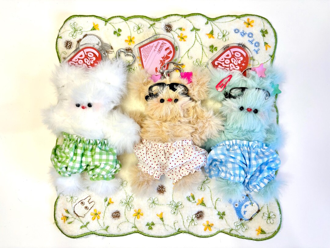 DIY Teddy Bear Bobo Doll, Cute Fuzzy Doll Keychain, Personalized ...