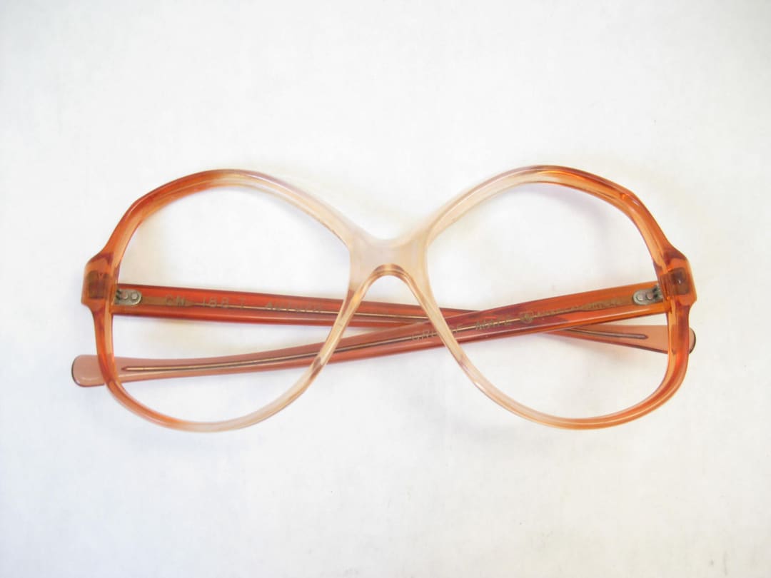 Vintage 80's American Optical Oversized Amber Ombre Frames - Etsy