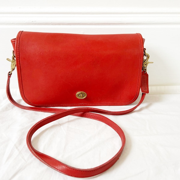 Red Coach Bag - Etsy