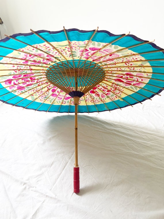 Antique Japanese Bamboo Parasols Gem