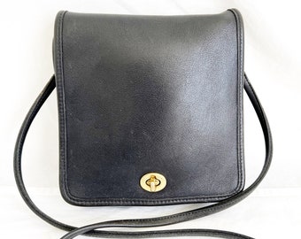 Vintage Coach Bag Rambler Legacy Messenger Bag in Black - Etsy