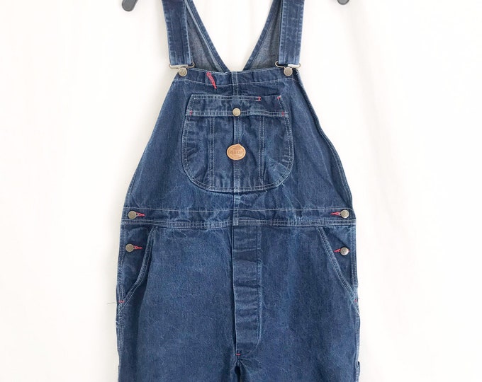 Vintage Red Kap Denim Bib Overalls. Size 38 - Etsy