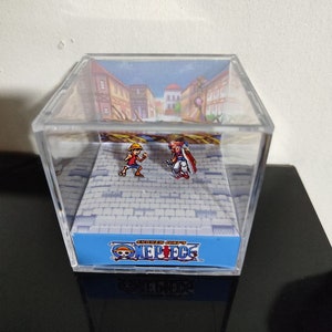 Luffy Vs Buggy Diorama Cube PDF TEMPLATE / One Piece - Etsy