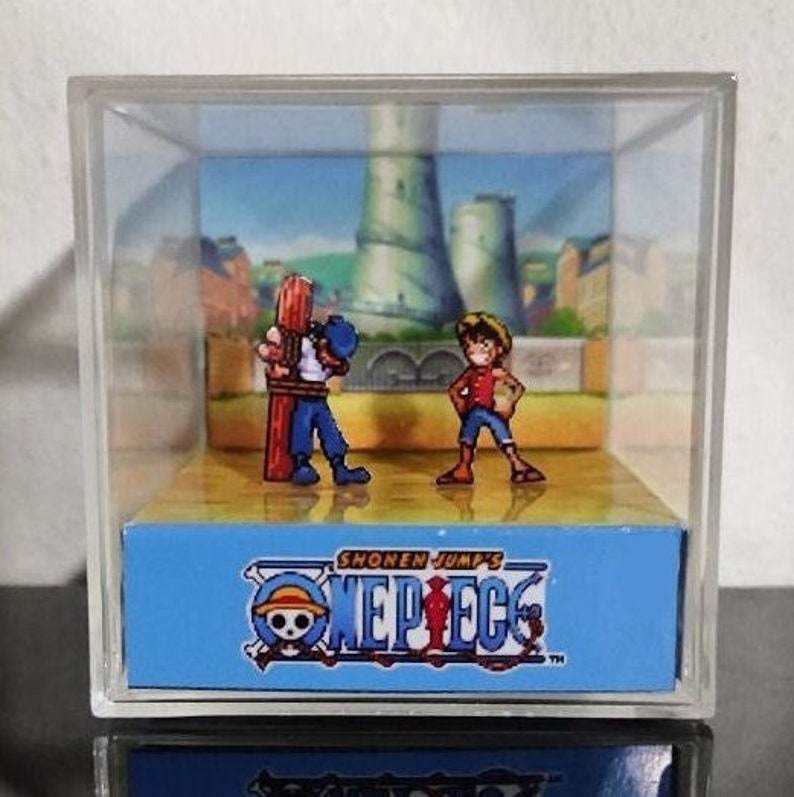 Luffy & Zoro Diorama Cube PDF TEMPLATE / One Piece - Etsy