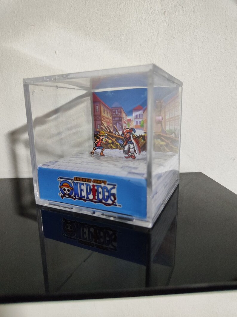 Luffy Vs Buggy Diorama Cube PDF TEMPLATE / One Piece - Etsy
