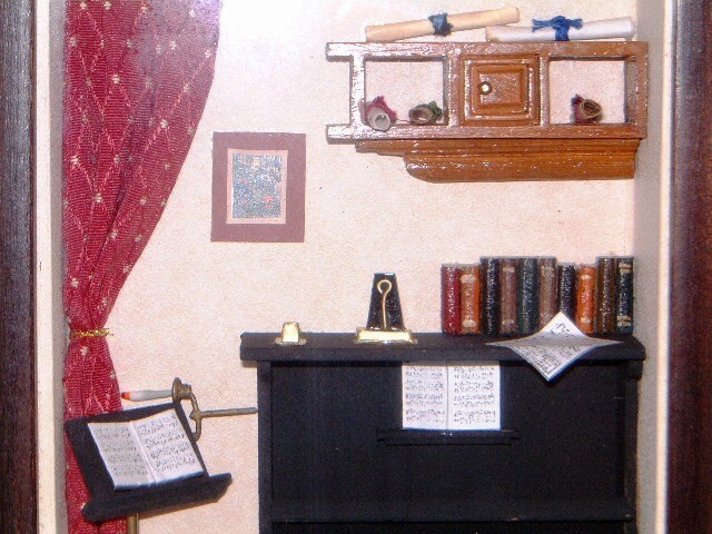 Piano / Musician Wooden Shadow Box, Detailed Wood Art, Hand Made, Home ...