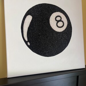 8 Ball Rhinestone Wall Art - Etsy
