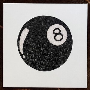 8 Ball Rhinestone Wall Art - Etsy