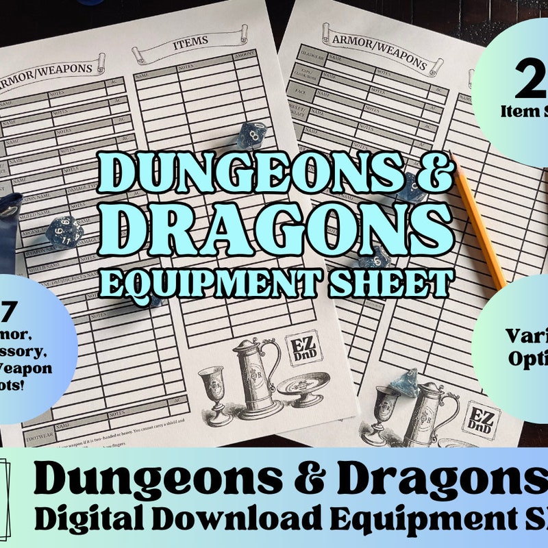 Dungeon Equipment - Etsy