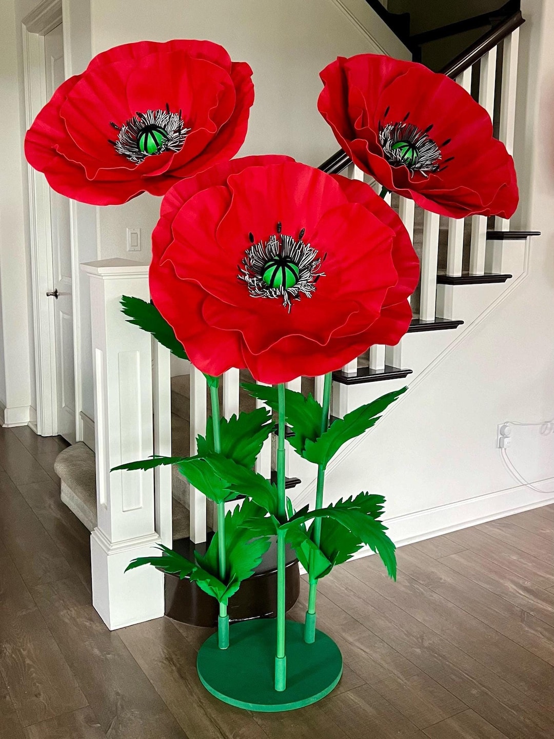 Giant Red Poppies - Ideal for Wizard of Oz Themes, Large Flowers for ...