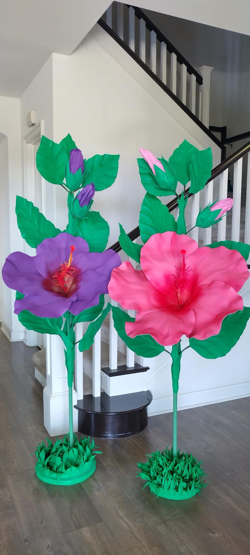 Giant Foam Hibiscus Flower: Freestanding Event Decor, Hawaii Theme - Etsy