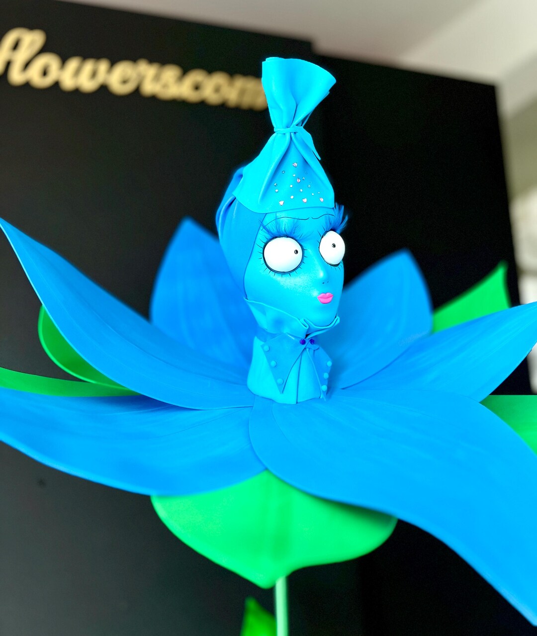 Alice in Wonderland Oversized Blue Lily Foam Flower, Burton Inspired ...