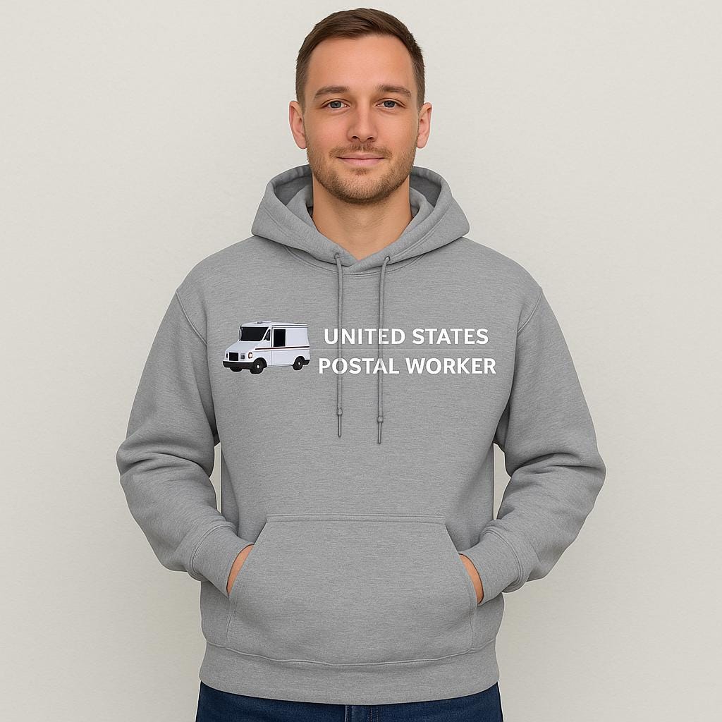 Postal Worker Hoodie | Mail Carrier Gift, Cotton Blend - Etsy