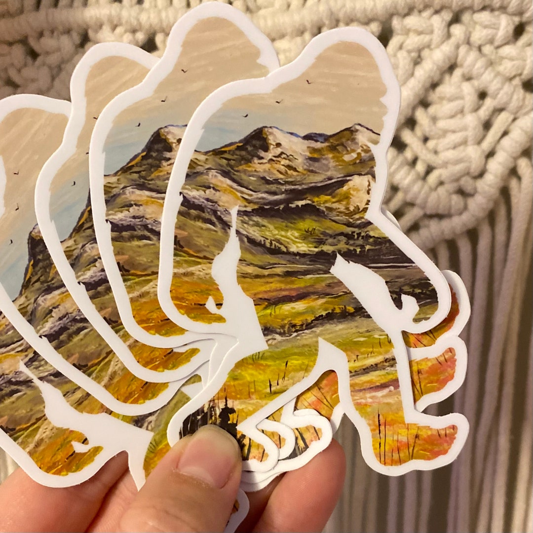 BIGFOOT Silhouette Sticker - Etsy