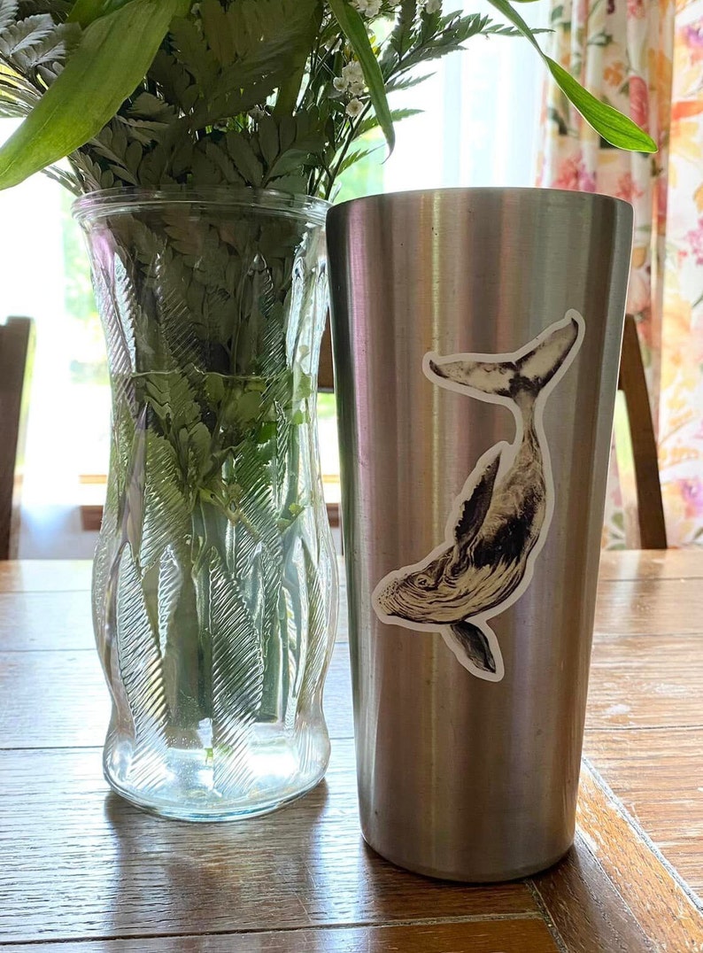 Humpback Whale Swimming Sticker - Etsy