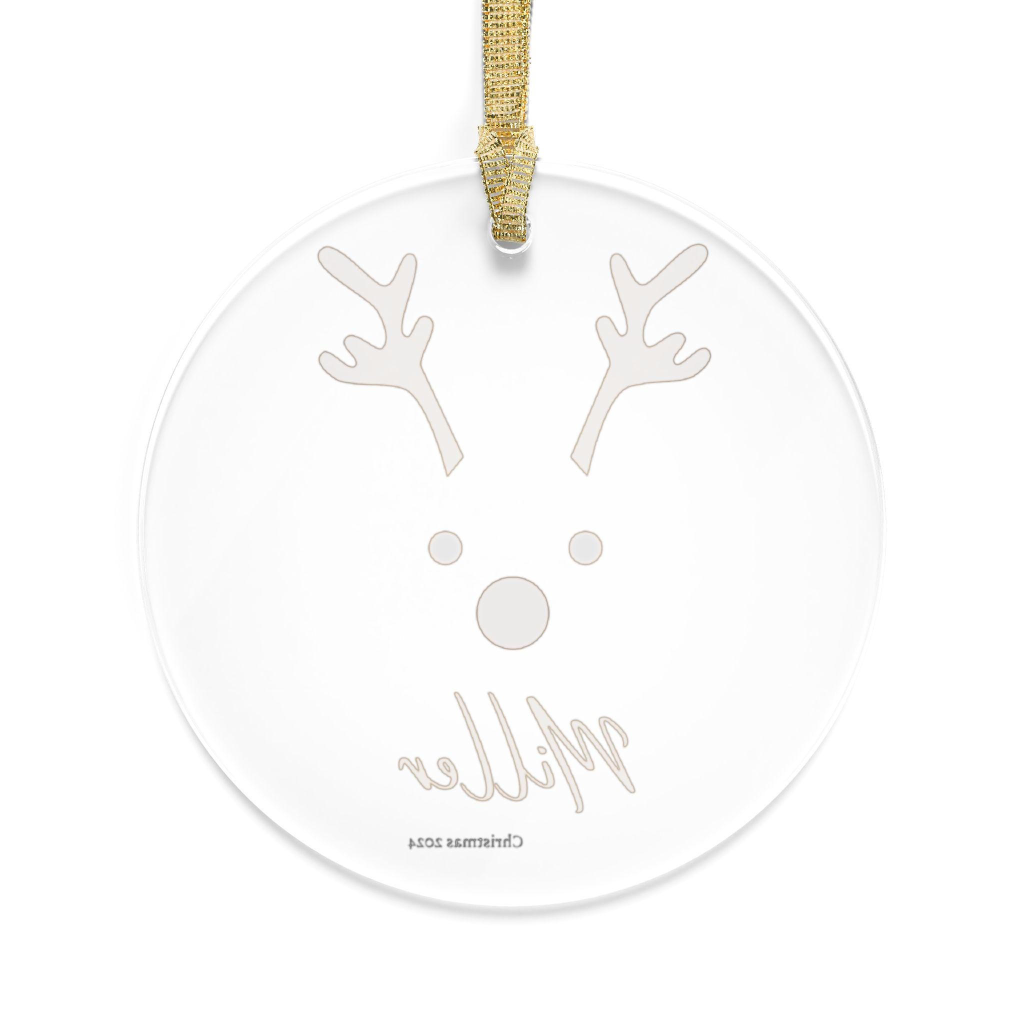 Personalized Reindeer Ornament: Custom Family Christmas 2024 - Etsy