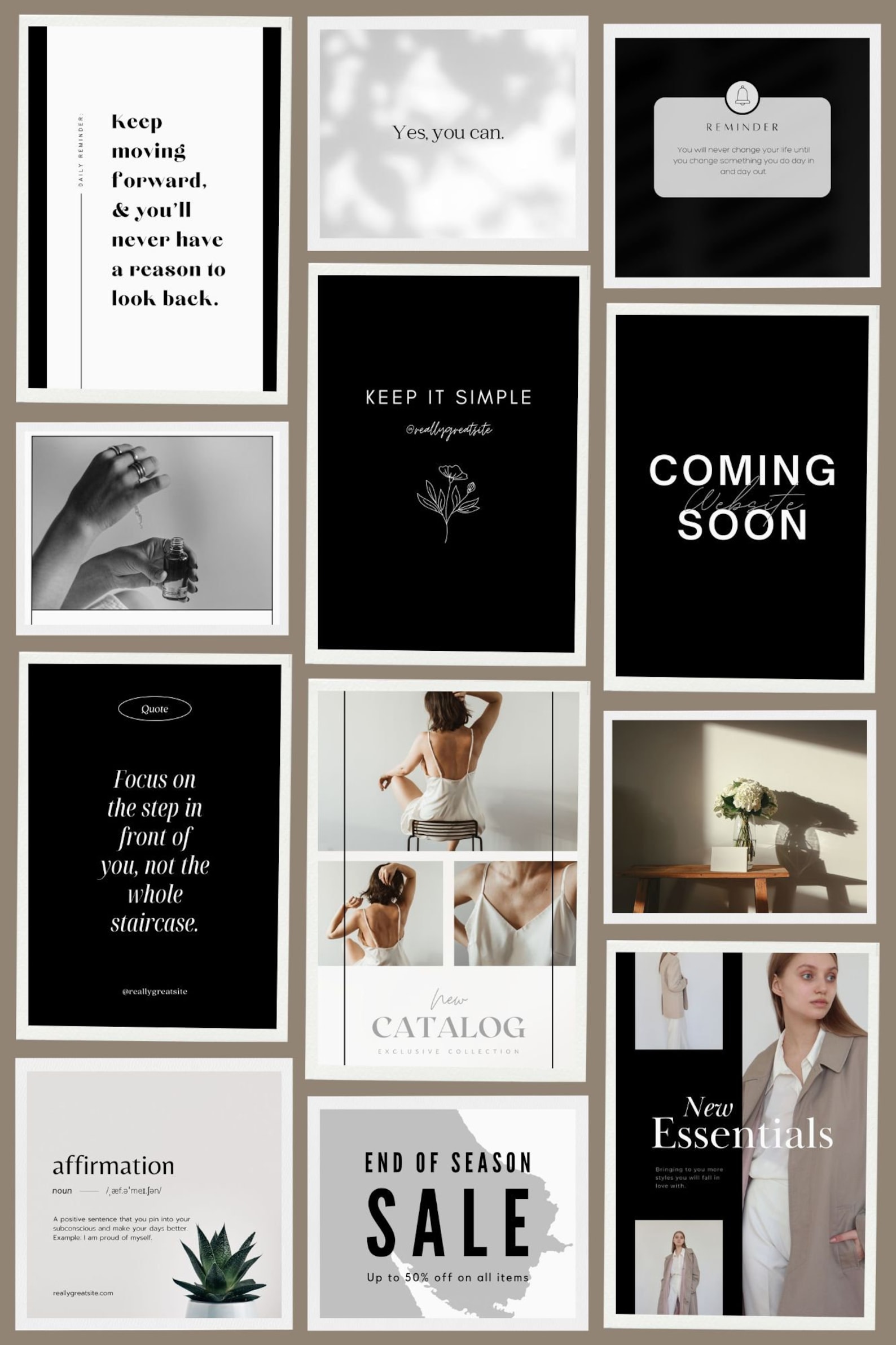 20 Aesthetic Instagram Story Template Social Media Course Creator Coach ...