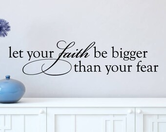 Faith Wall Decal | Etsy