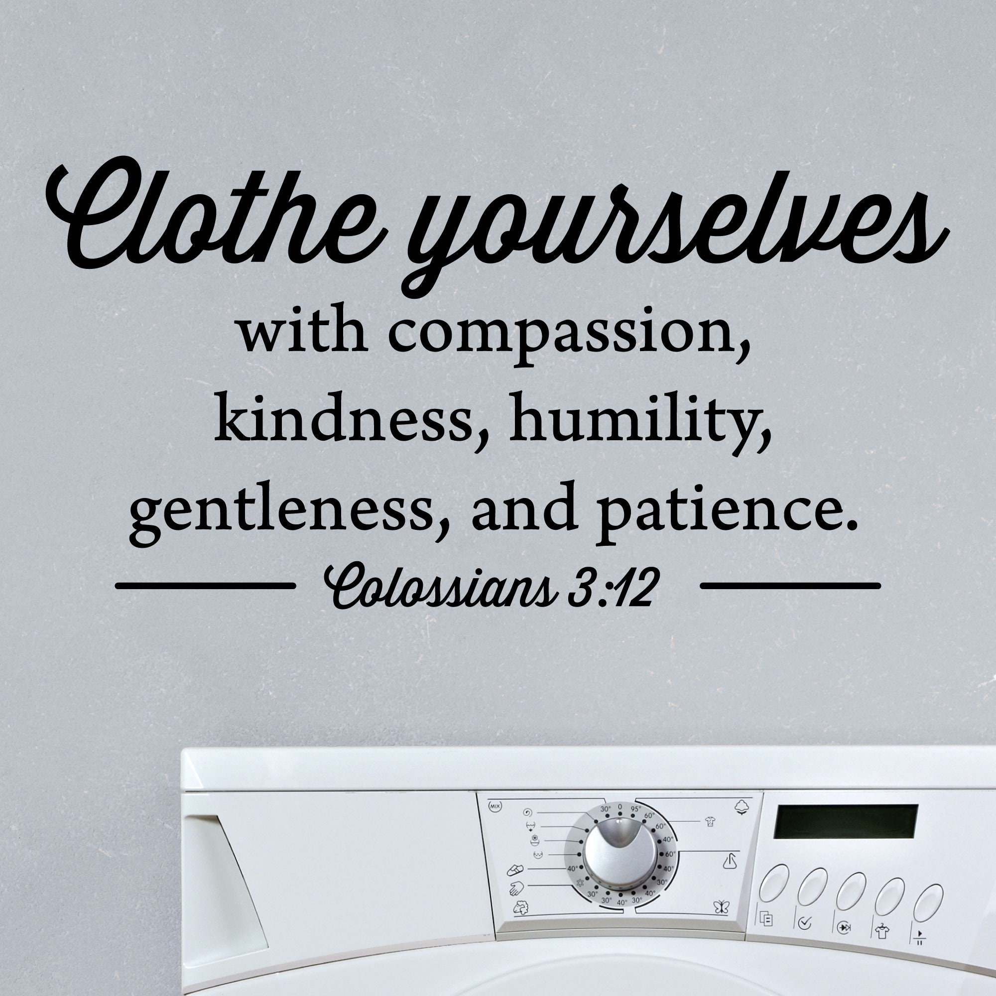 Laundry Room Decor Wall Quotes Vinyl Decal Clothe Yourselves | Etsy