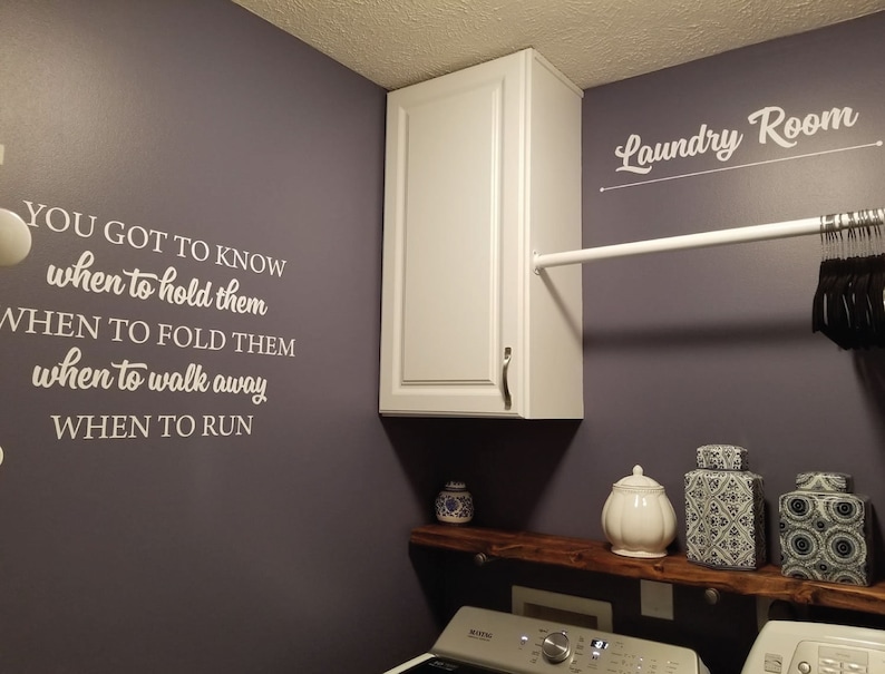 Laundry Room Decor Wall Quotes Vinyl Decal You Got to Know | Etsy
