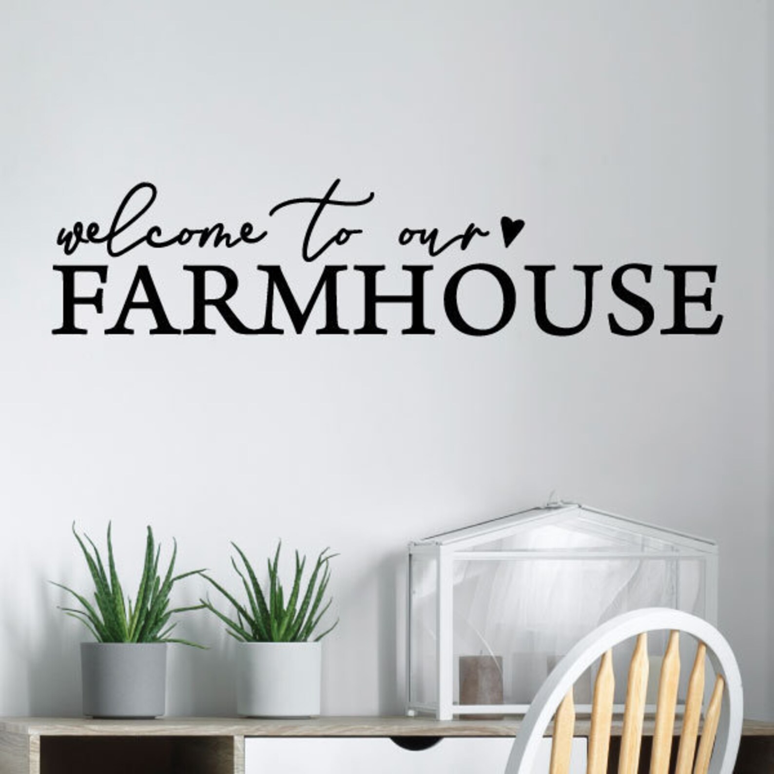 Welcome to Our Farmhouse Wall Quote Decal Whimsical Vinyl - Etsy