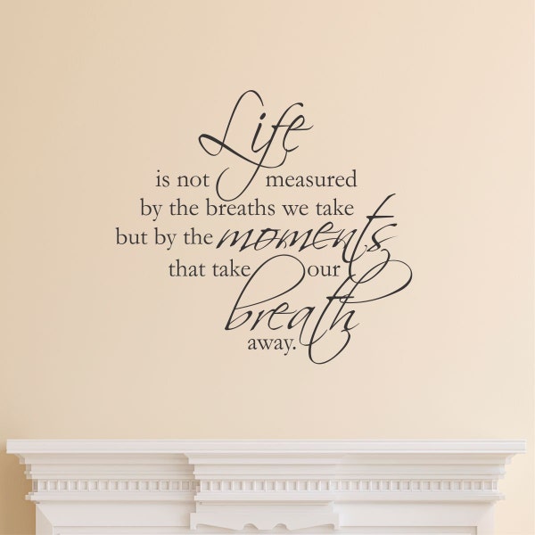 Life is Not Measured - Etsy