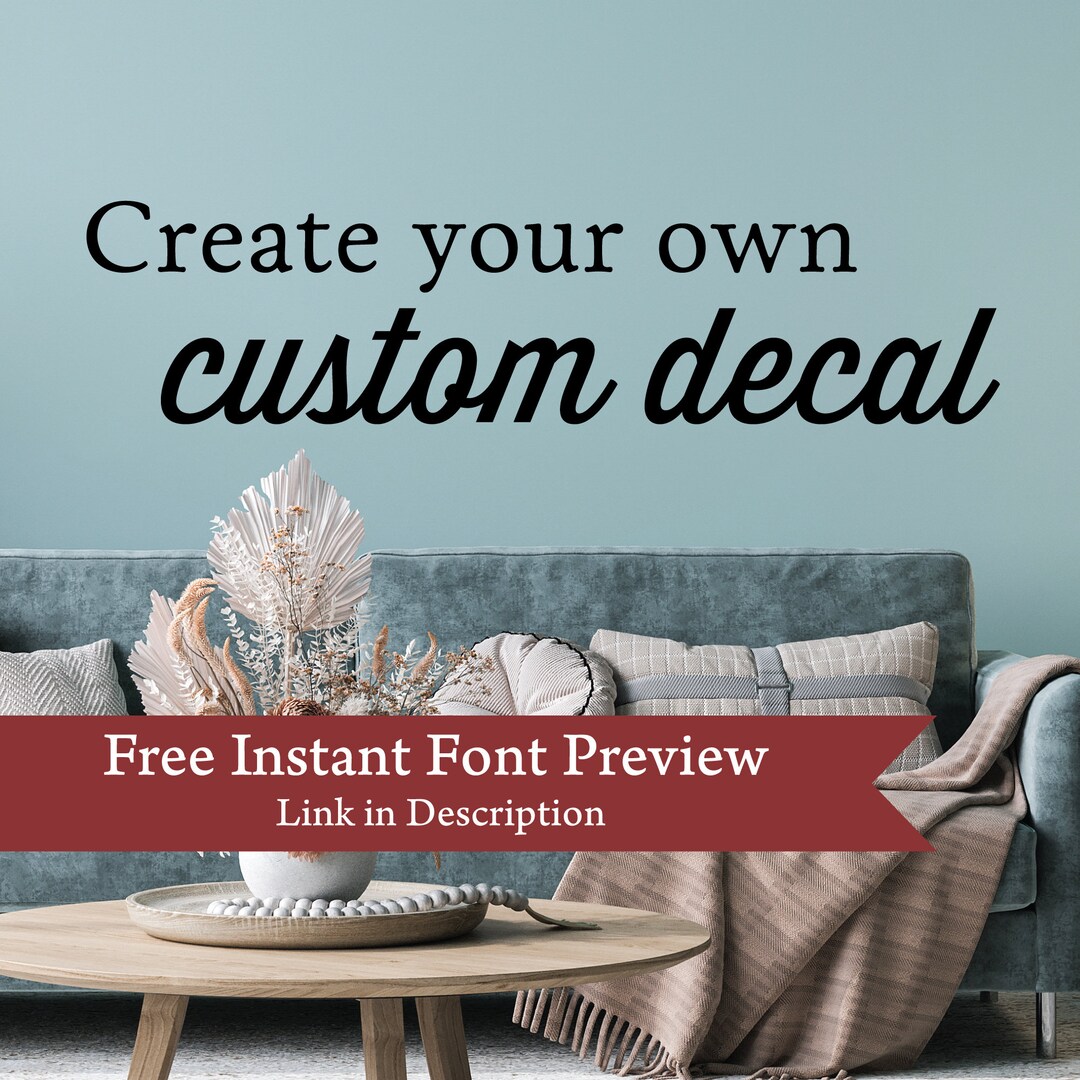 Custom Wall Quote Decal: Personalized Vinyl Lettering for Home Decor - Etsy