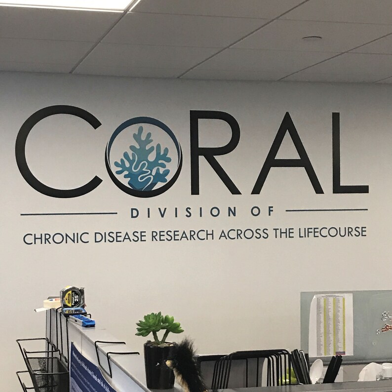 Business Logo Wall Decal Removable Printed Wall Decals and - Etsy