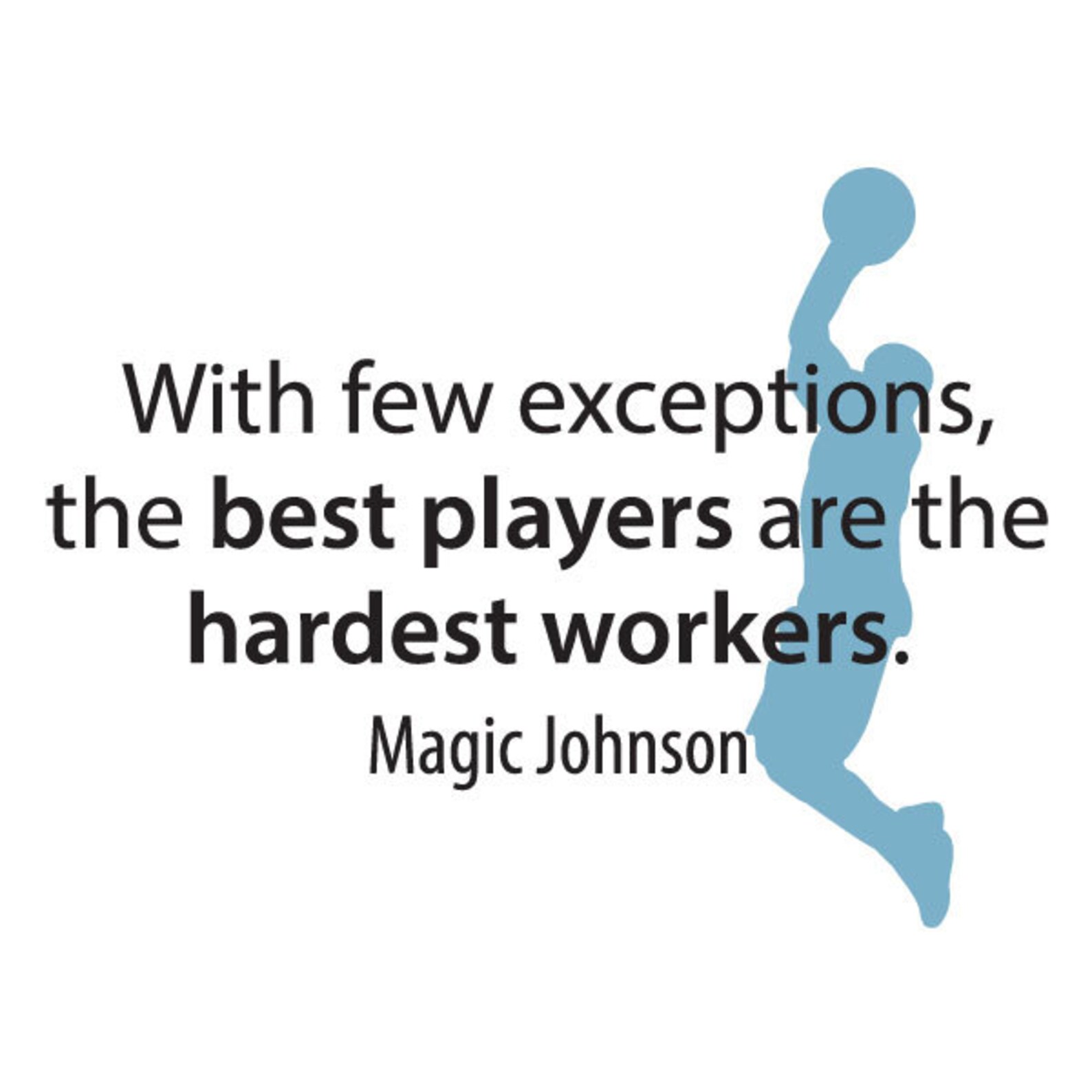 Best Players Are The Hardest Workers Wall Quotes Decal Magic | Etsy