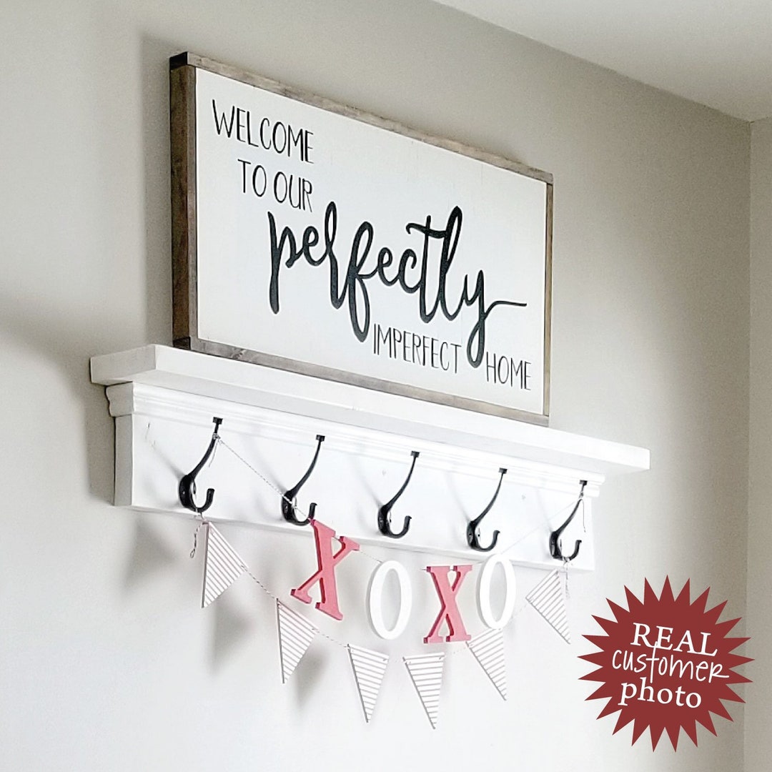 Welcome to Our Perfectly Imperfect Home Vinyl Decal - Entryway Decor - Etsy