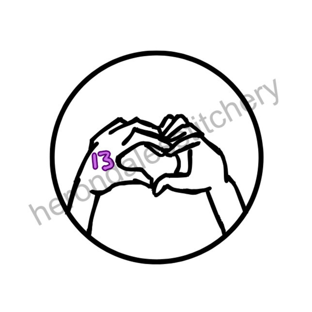 Taylor Swift Fearless Heart Hands Pattern - Etsy