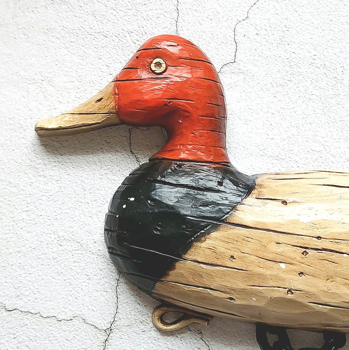 Vintage Syroco Resin Faux Wood Duck Wall Decor - Etsy