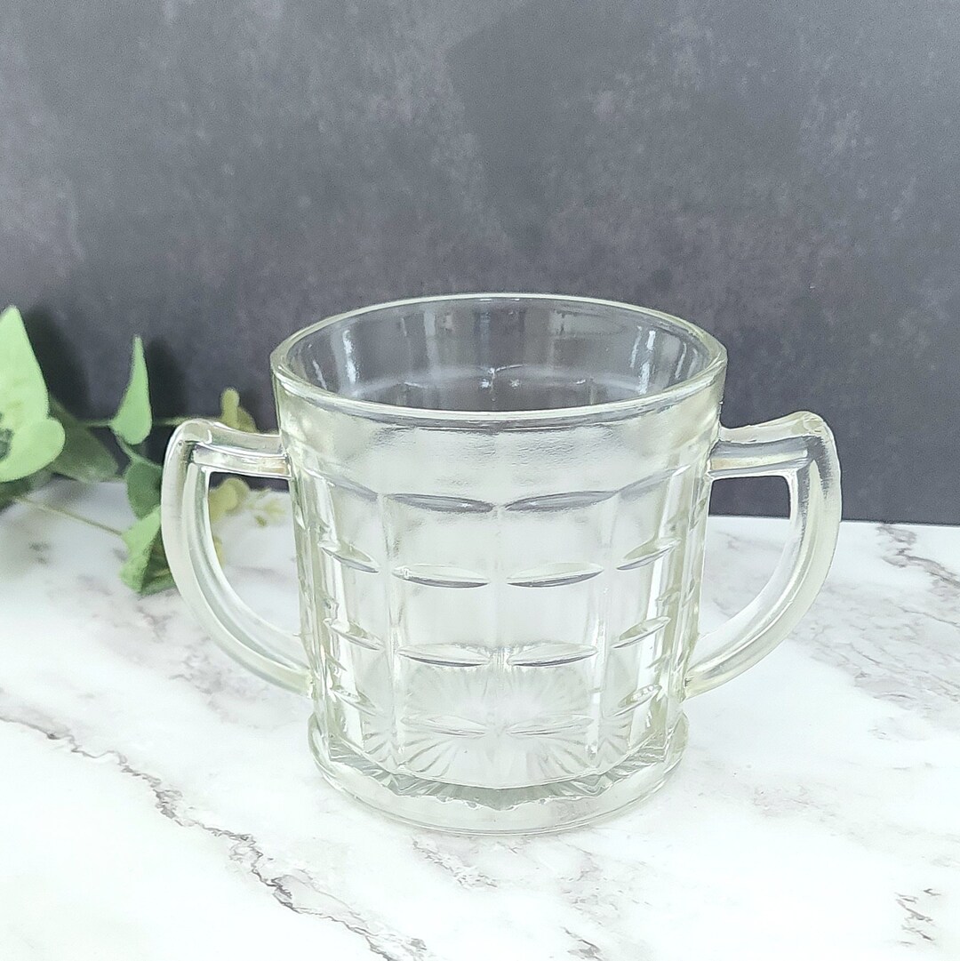 Hazel Atlas Sugar Bowl With Handles, Colonial Block Pattern - Etsy