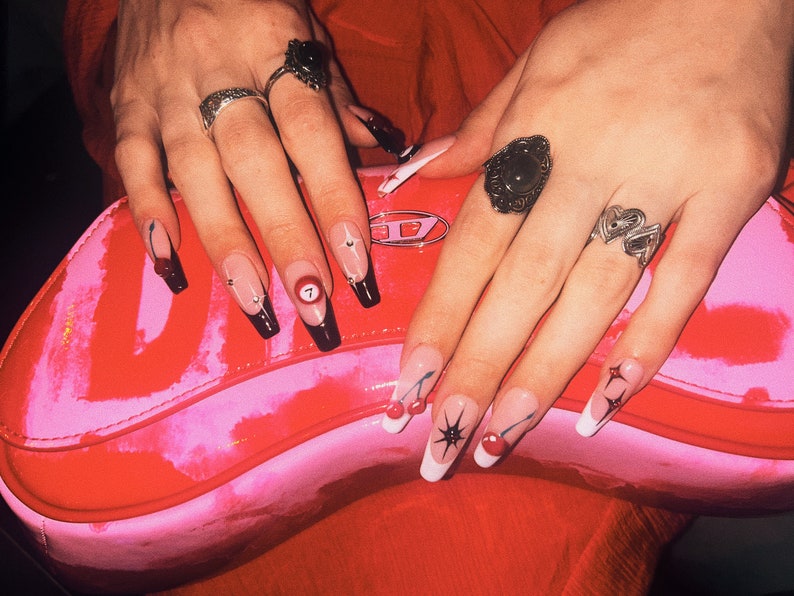 Custom Press on Nails "las Vegas" - Etsy