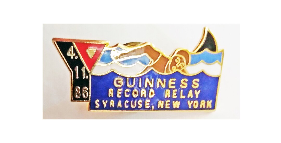 Guinness Swimming Record Relay Mystery Enameled Pin 4-11-1988 - Etsy